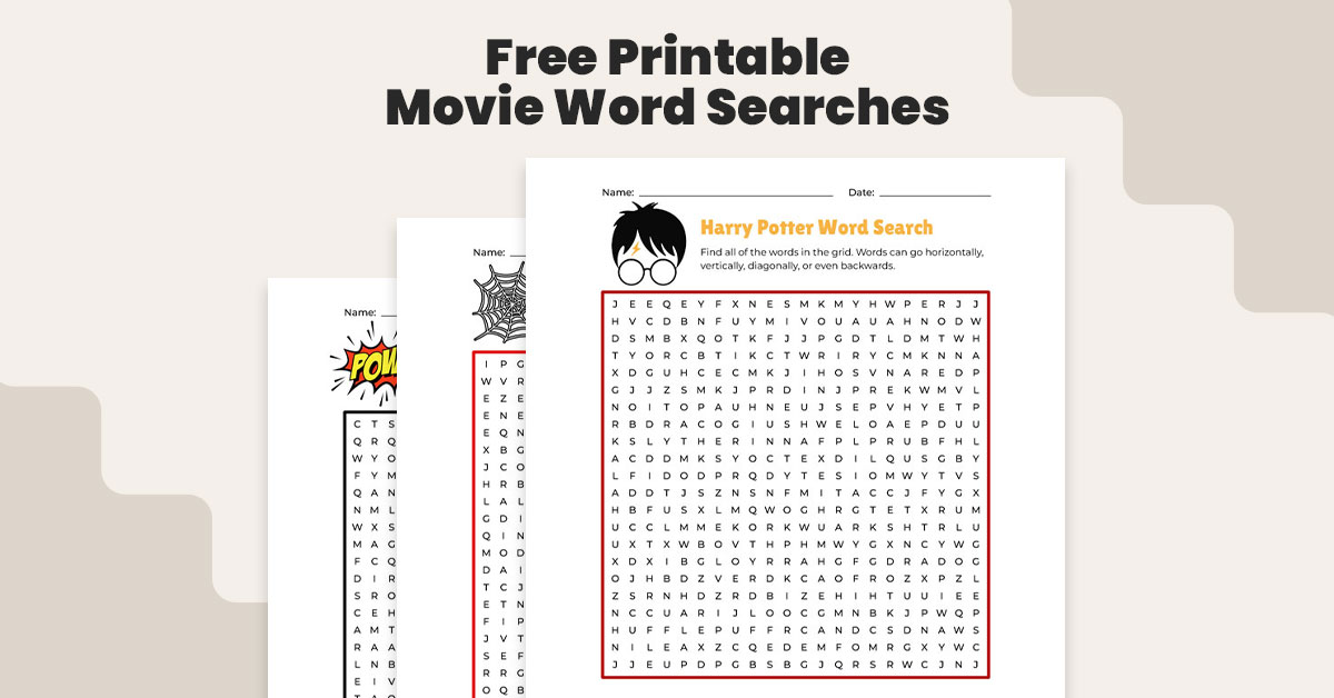 Movie Word Searches